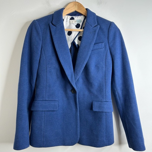 Boden | Jackets & Coats | Boden Blazer Jacket Women Us 4 Uk 8 Blue ...